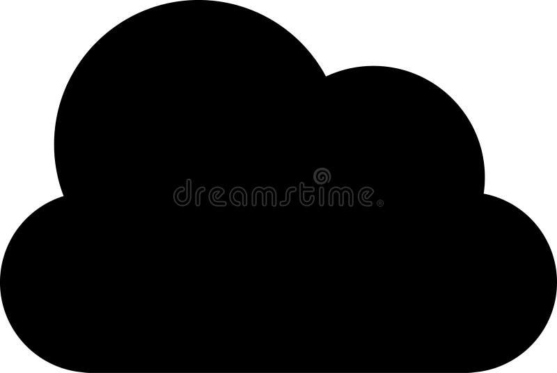 Cloud Icon. Vector Symbol for Forecast and Online Data Storage Stock ...