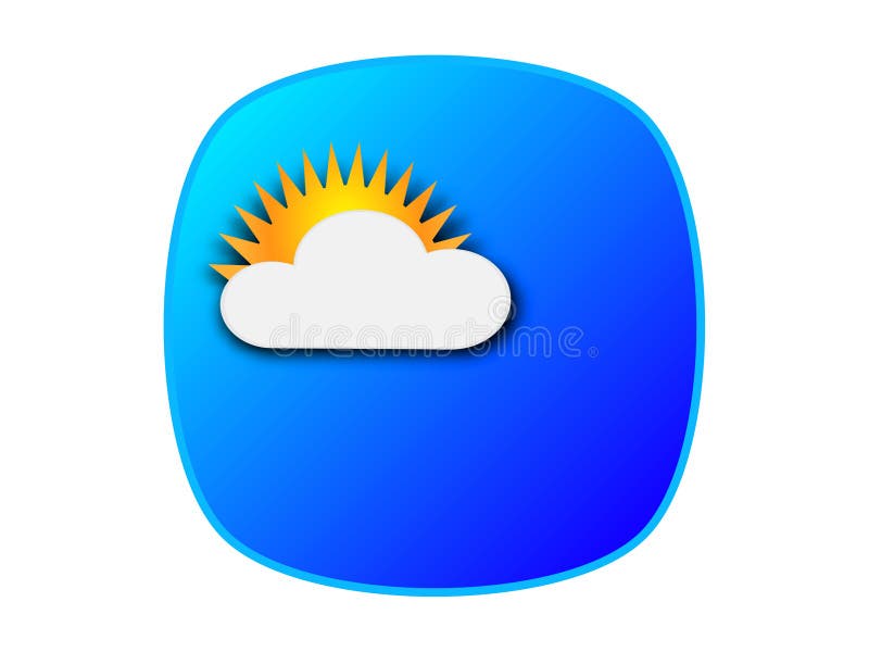Cloud, Icon, Weather, Button, Symbol, Blue, Sun, Internet, Forecast ...