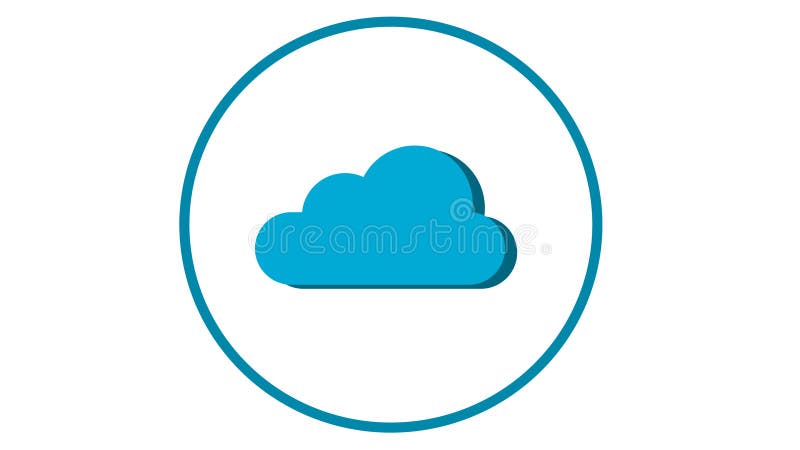 Cloud Icon for Web or App Development Stock Illustration - Illustration ...