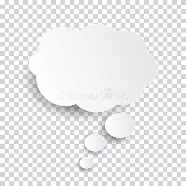 Thought Bubble Transparent Background Stock Illustrations – 1,053 ...