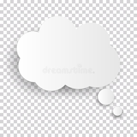 Thought Bubble Transparent Background Stock Illustrations – 1,053 ...