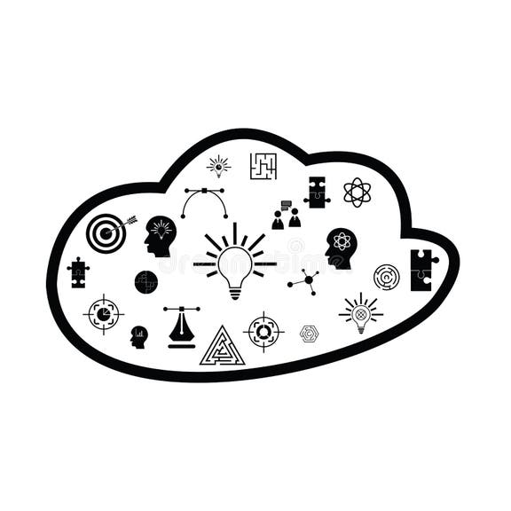 Cloud idea concept stock vector. Illustration of business - 141461733