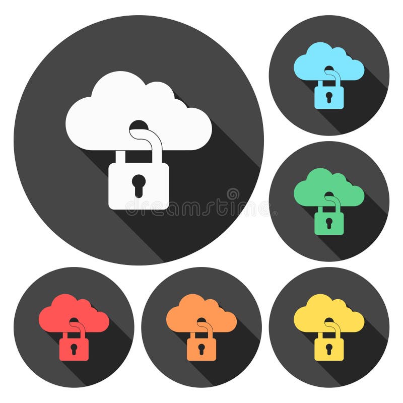 Cloud Identity Security Concept, Cloud Security Design, Vector ...