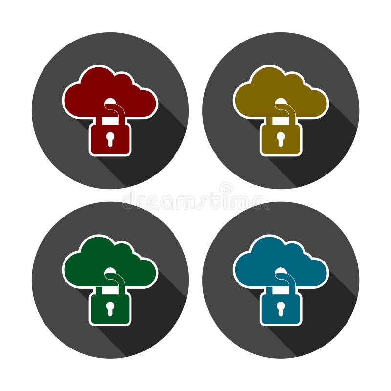 Cloud Identity Security Concept, Cloud Security Design, Vector ...