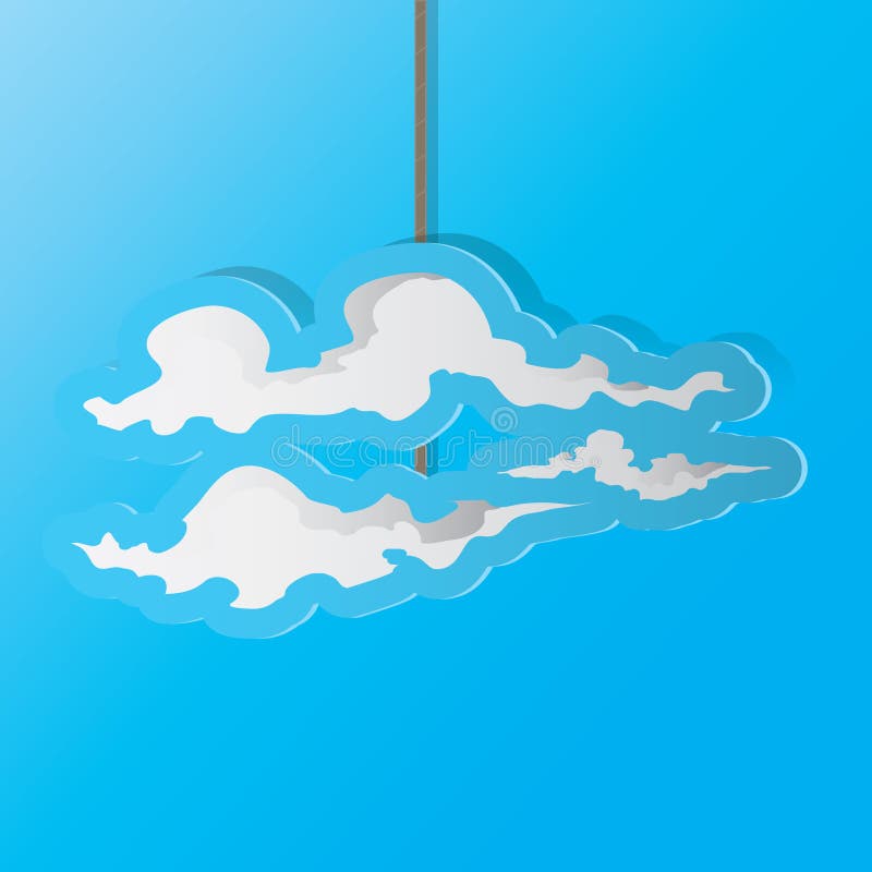 A cloud illustration. stock illustration. Illustration of papers ...