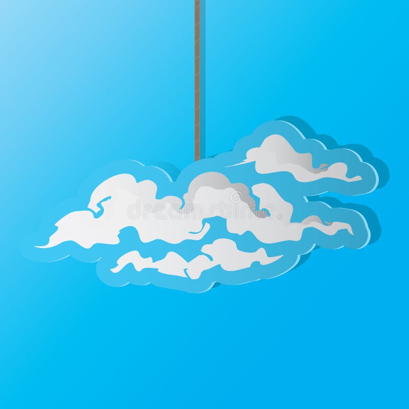 A cloud illustration. stock illustration. Illustration of design ...