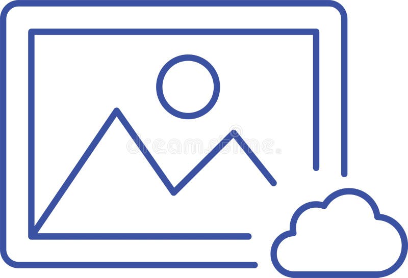Cloud Image Isolated Vector Icon Which Can Easily Modify or Edit Stock ...