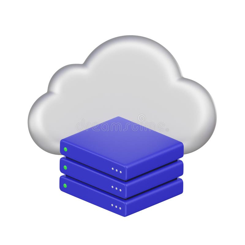 Cloud Infrastructure As a Service (IaaS) 3d Icon Stock Photo ...