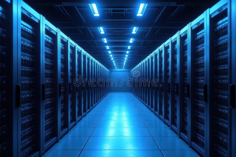 Cloud Infrastructure Evolution Stock Illustration - Illustration of servers, generative: 372377726