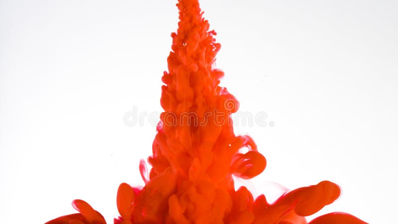 Cloud of Ink in Water Isolated on White Stock Image - Image of acrylic ...