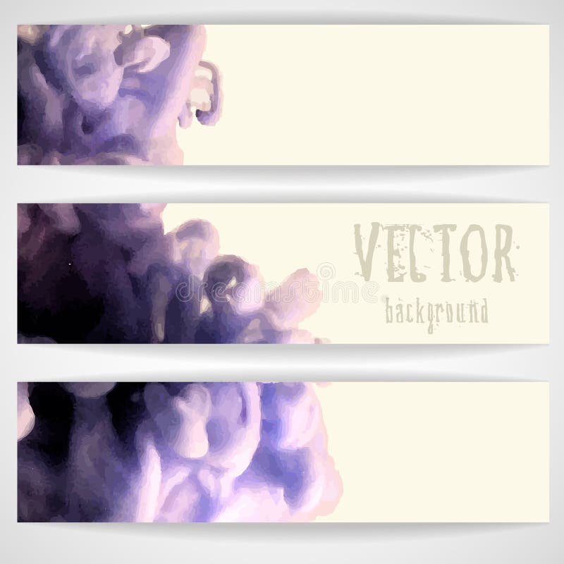 Cloud of Ink in Water stock vector. Illustration of pollution - 54647633