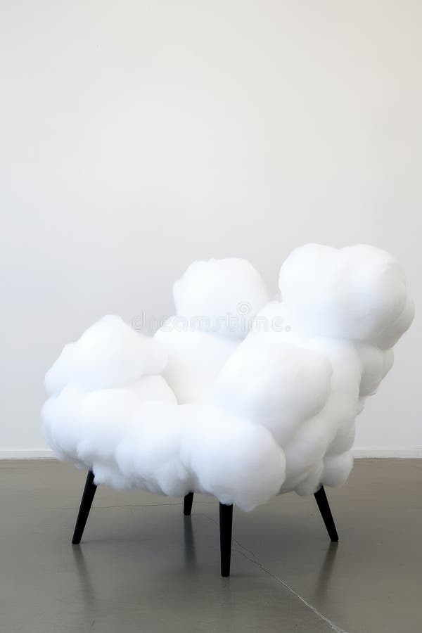 Cloud-Inspired Comfortable Chair with Fluffy Design in Minimalist ...