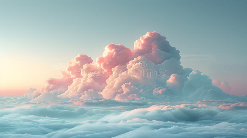 Modern Minimalist Cloud Logo Design Concept on Empty Digital Background ...