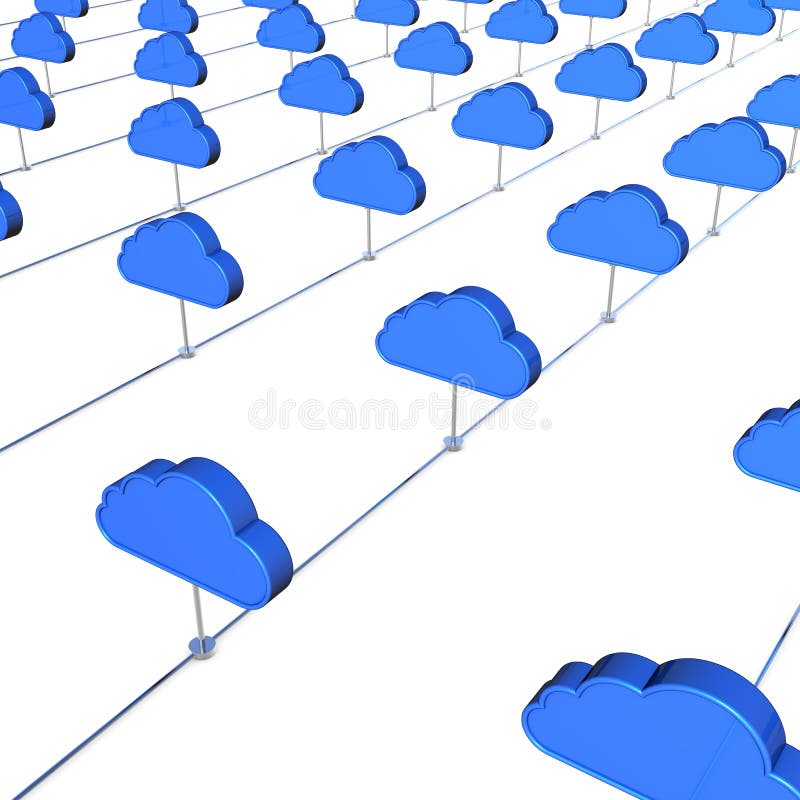Cloud internet network stock illustration. Illustration of group - 46227491
