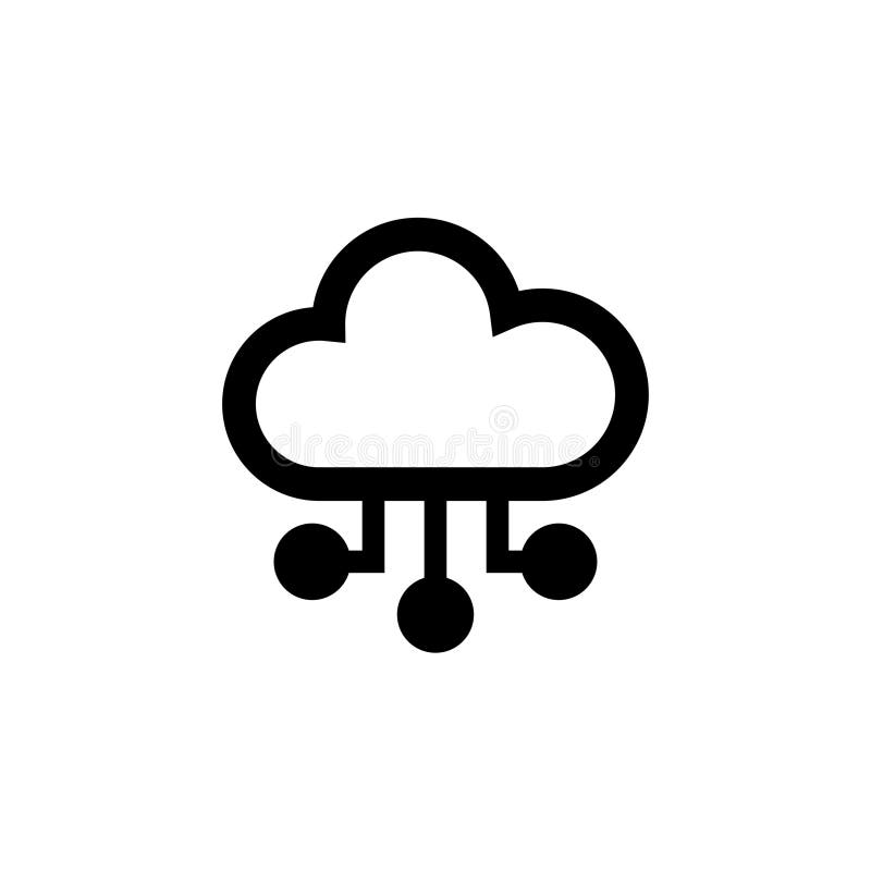Cloud IOT, Internet of Things Flat Vector Icon Stock Vector ...