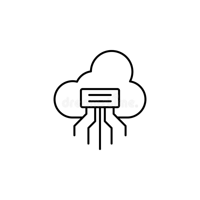 Cloud IOT Internet of Things Icon, and Symbol Stock Illustration ...
