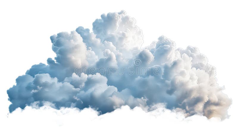Cloud Isolated on Transparent Background. Stock Image - Illustration of ...