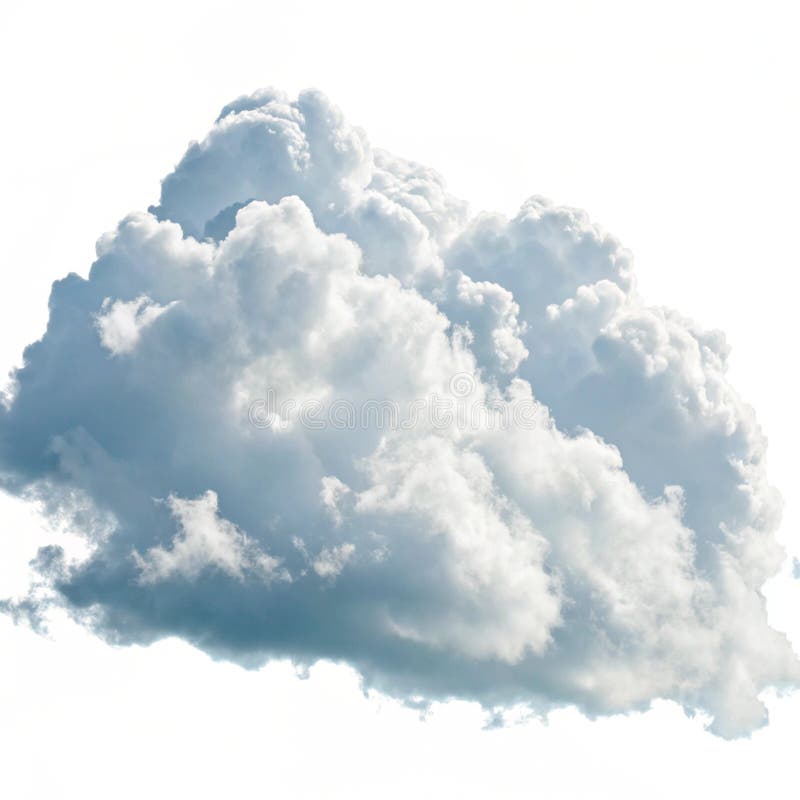 Cloud isolated on white stock illustration. Illustration of blue ...
