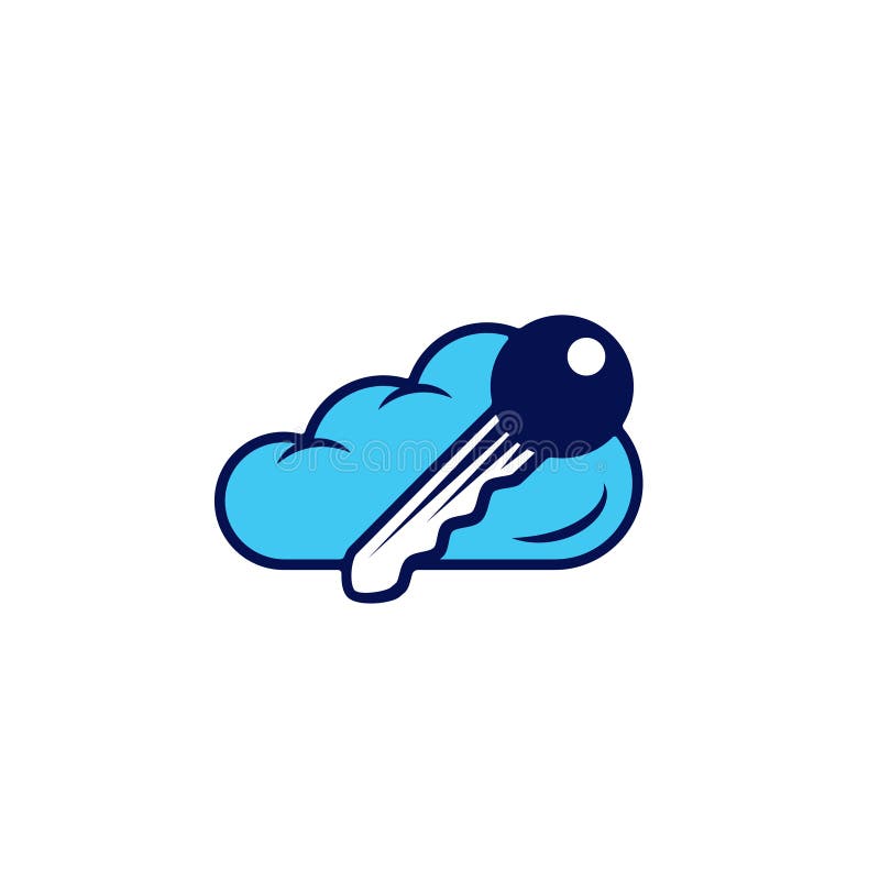 Cloud Key Design Template. Vector and Illustration. Stock Vector ...