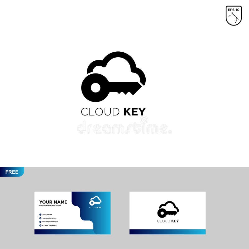 Cloud Key Logo Template, Free Business Card Editorial Photo ...