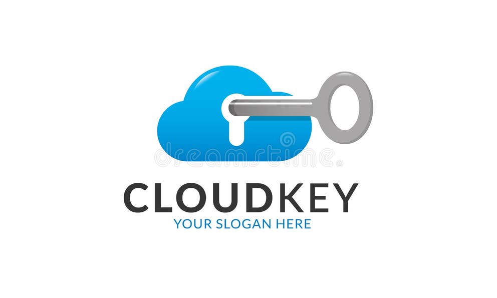 Cloud key logo template stock illustration. Illustration of padlock ...