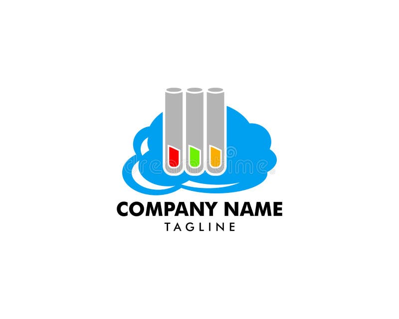 Cloud Lab Logo Template Design Vector Stock Vector - Illustration of ...