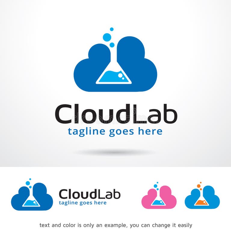 Cloud Lab Logo Template Design Vector Stock Vector - Illustration of ...