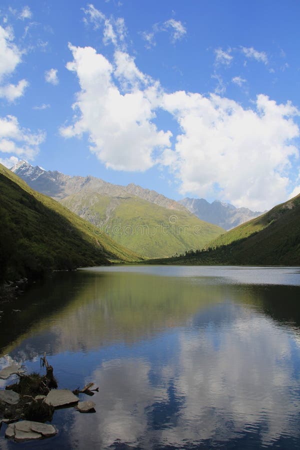 Cloud and lake stock photo. Image of lake, inverted, hike - 28406384