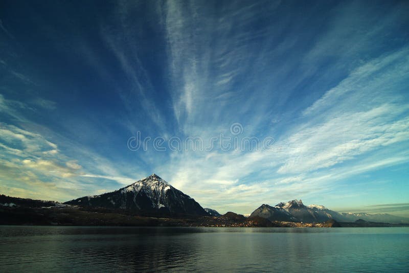 Cloud, Lake and Mountain stock photo. Image of cloud, landscape - 4649268