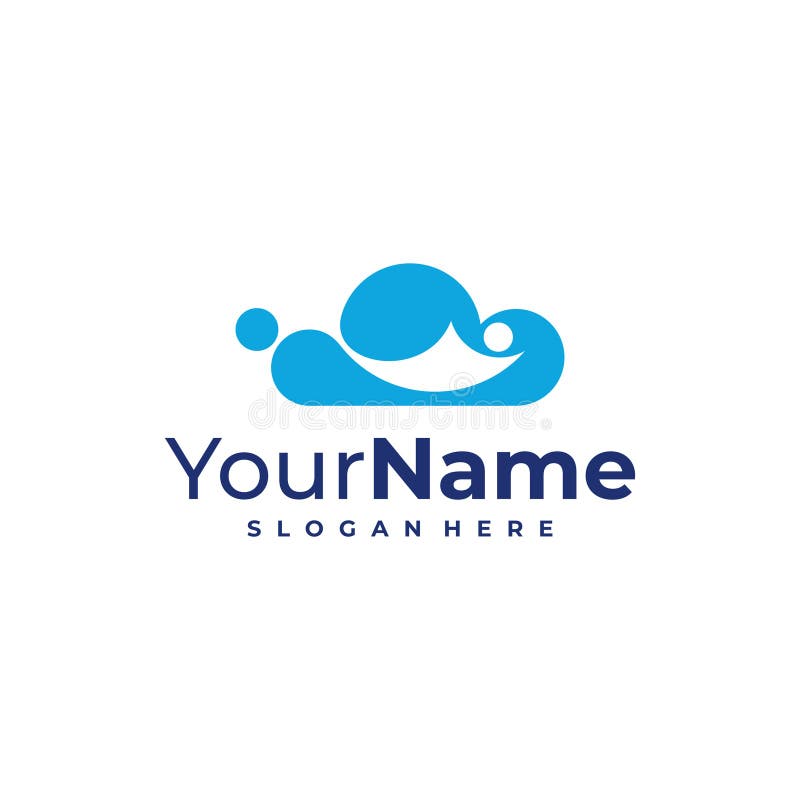 Cloud Leader Logo Design Template. Cloud People Logo Vector ...