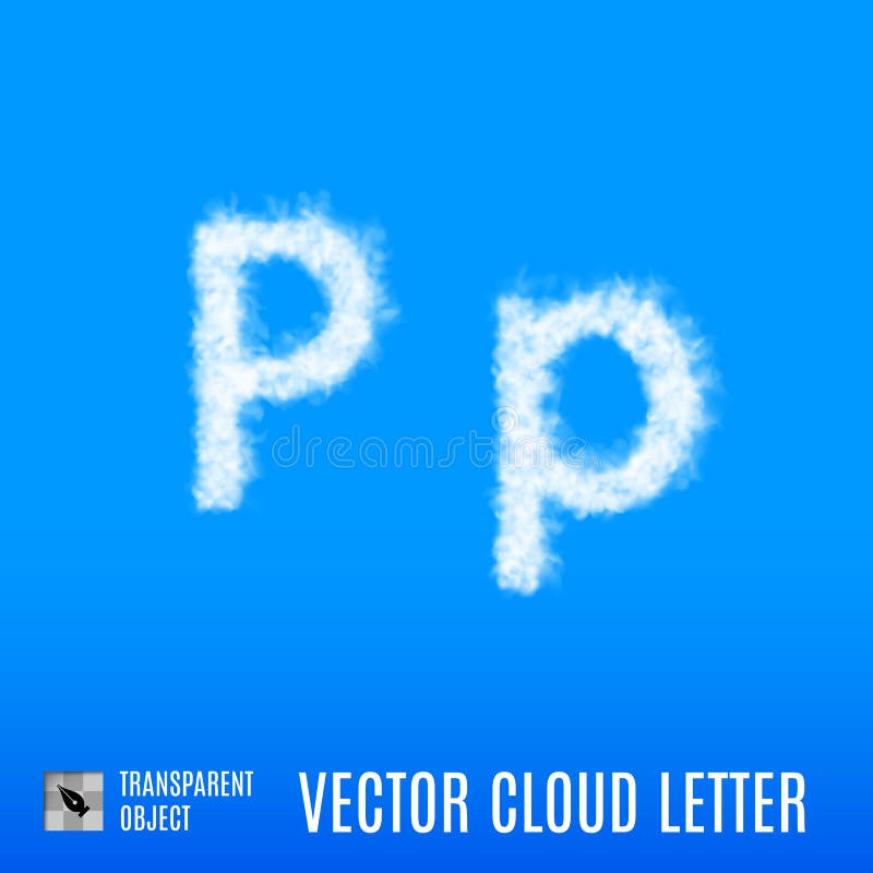 Cloud Letter stock illustration. Illustration of cloud - 91821611