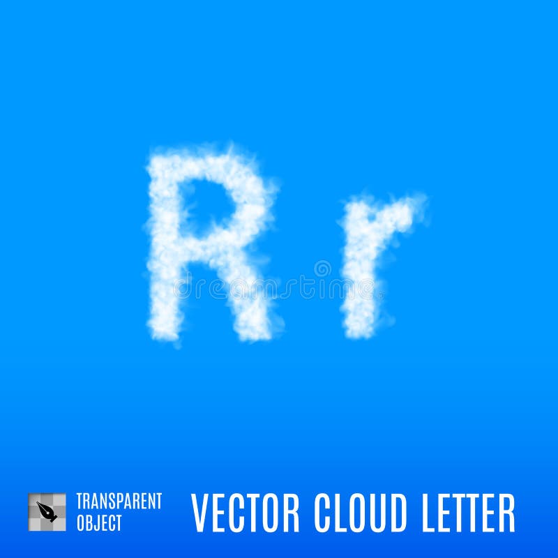 Cloud Letter stock illustration. Illustration of alphabet - 91820019