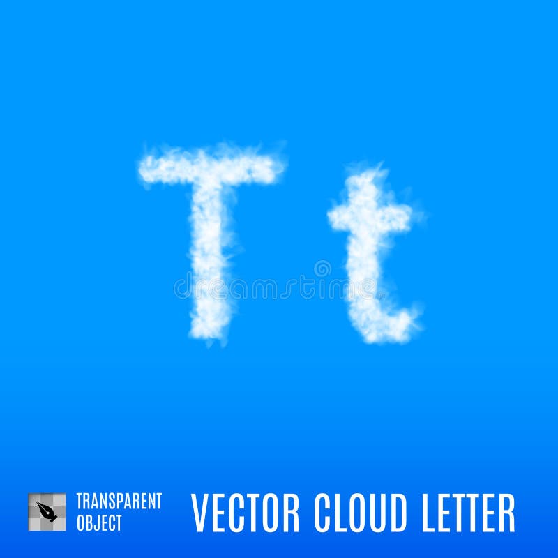 Cloud Letter stock illustration. Illustration of ecology - 91820064