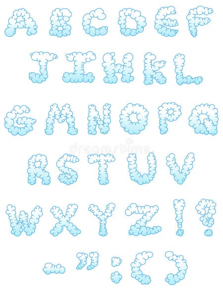 Cloud Letters Stock Illustrations – 16,072 Cloud Letters Stock ...