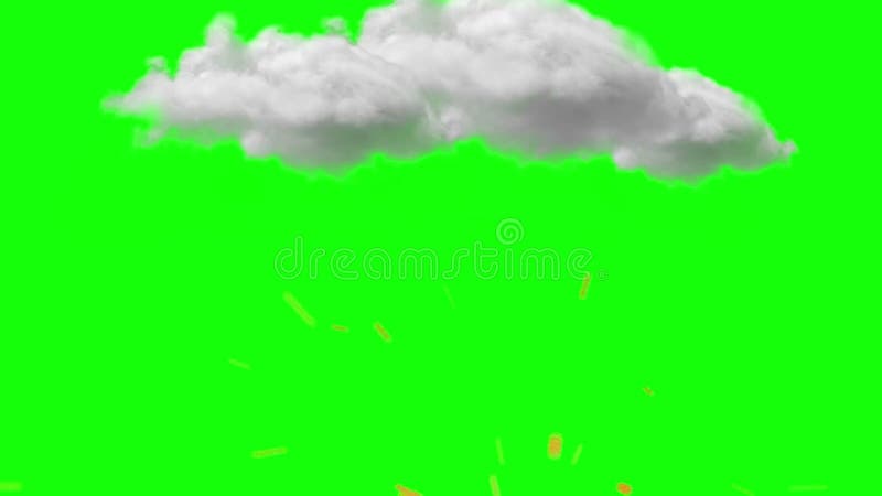 Cloud and Lightning Green Screen Stock Footage - Video of mendung ...
