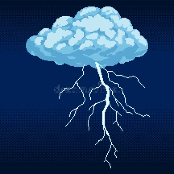 Lightning Pixel Art Stock Illustrations – 1,059 Lightning Pixel Art ...