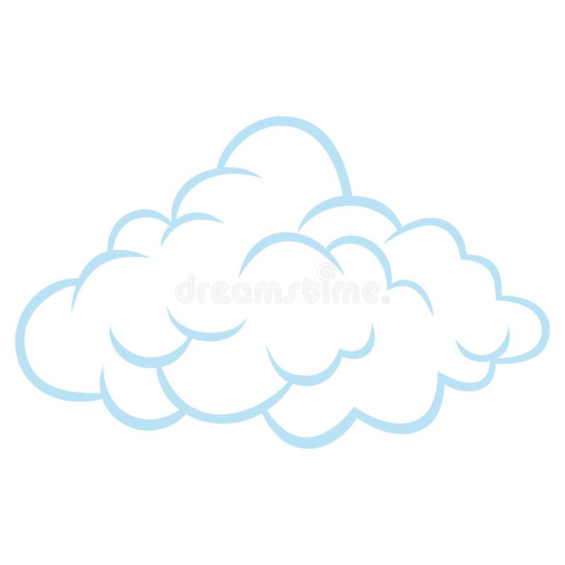 Cloud Line Art Drawing Vector Stock Vector - Illustration of cartoon ...