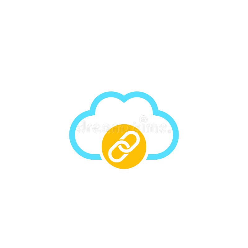 Cloud link icon stock illustration. Illustration of symbol - 174060317