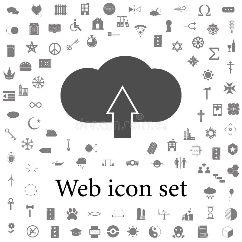 Cloud Load Sign Icon. Web Icons Universal Set for Web and Mobile Stock ...