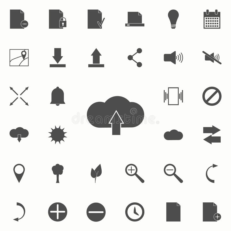 Cloud Load Sign Icon. Web Icons Universal Set for Web and Mobile Stock ...