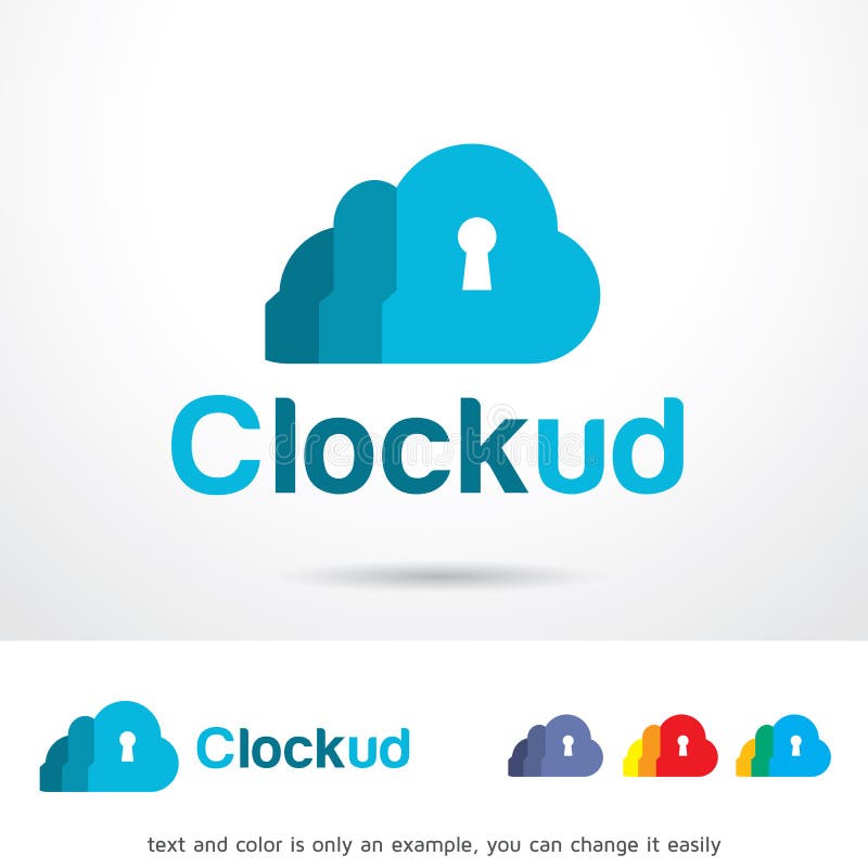 Cloud Lock Logo Template Design Vector Stock Vector - Illustration of ...