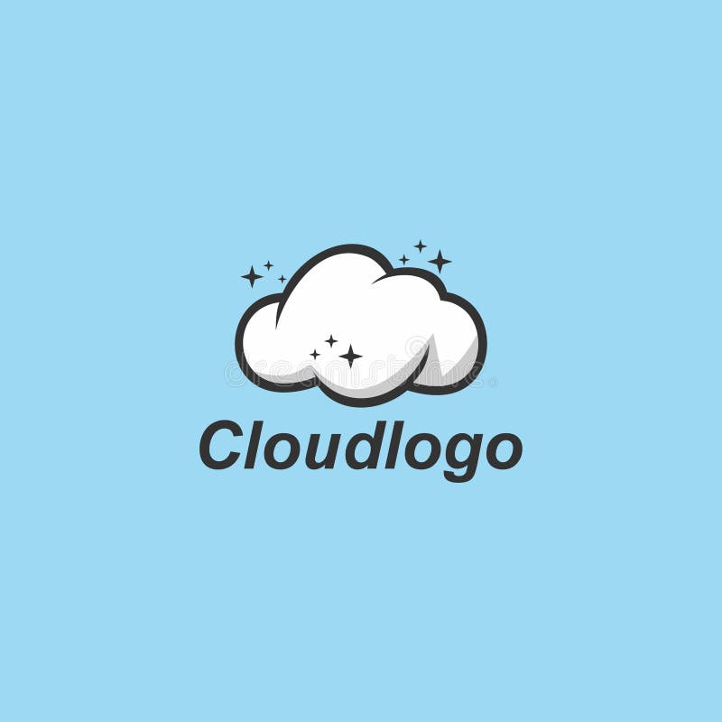 Cloud logo stock vector. Illustration of simple, unique - 221068458
