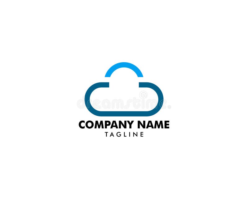 Cloud logo design stock vector. Illustration of idea - 143428682