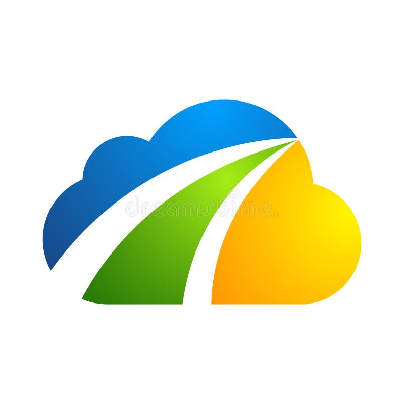 Blue Cloud Symbol ,big Data Cloud Logo,big Cloud Technology Logo Stock ...