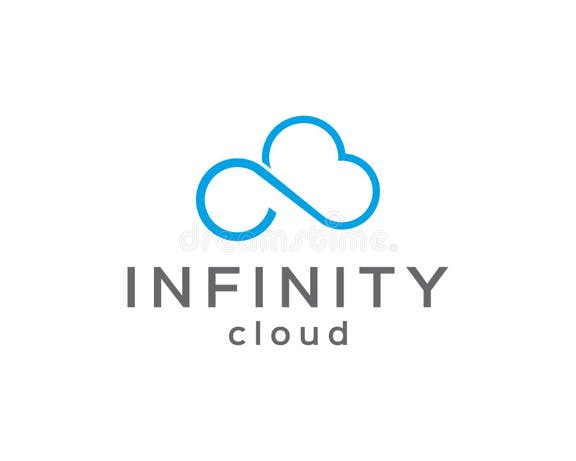 Cloud Logo Design. Infinity Cloud Logo Template Stock Vector - Illustration of corporate ...
