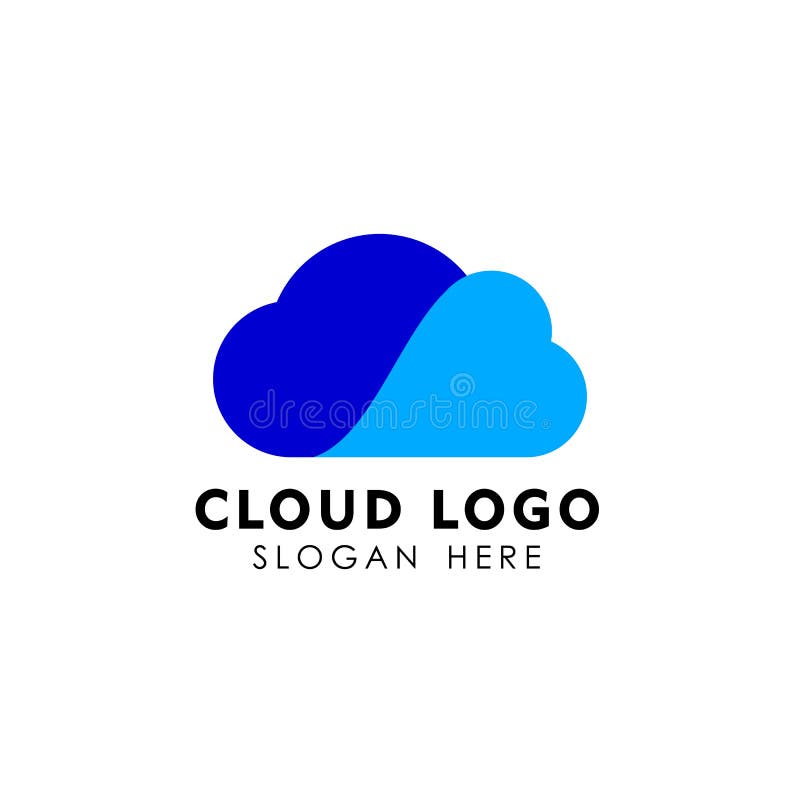 Cloud Logo Design Template Vector Icon Stock Vector - Illustration of service, network: 130556659