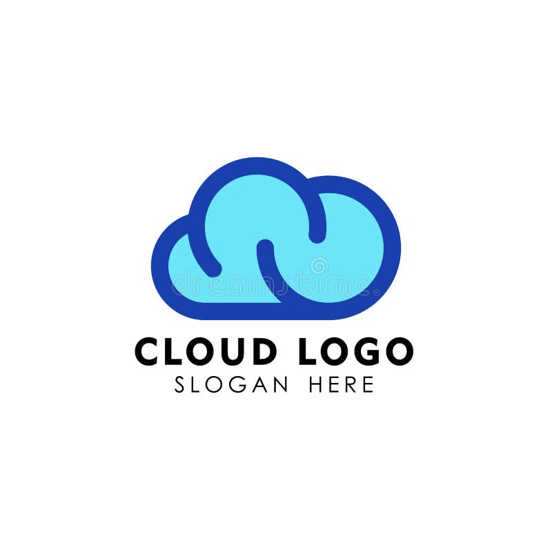 Cloud Logo Design Template Vector Icons Stock Vector - Illustration of ...