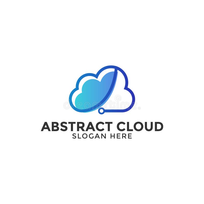 Cloud Logo Design Template Vector Isolated Stock Illustration - Illustration of shape, icon ...