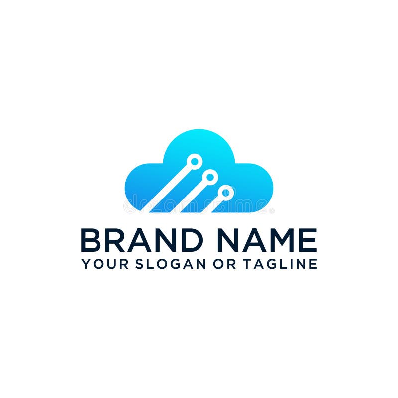 Creative Vector Logo Cloud Suitable for Internet it Companies or ...