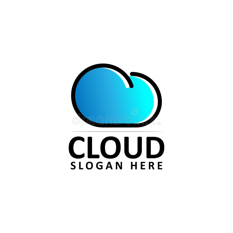 Cloud Logo Design Vector Icon Template Modern Stock Vector ...